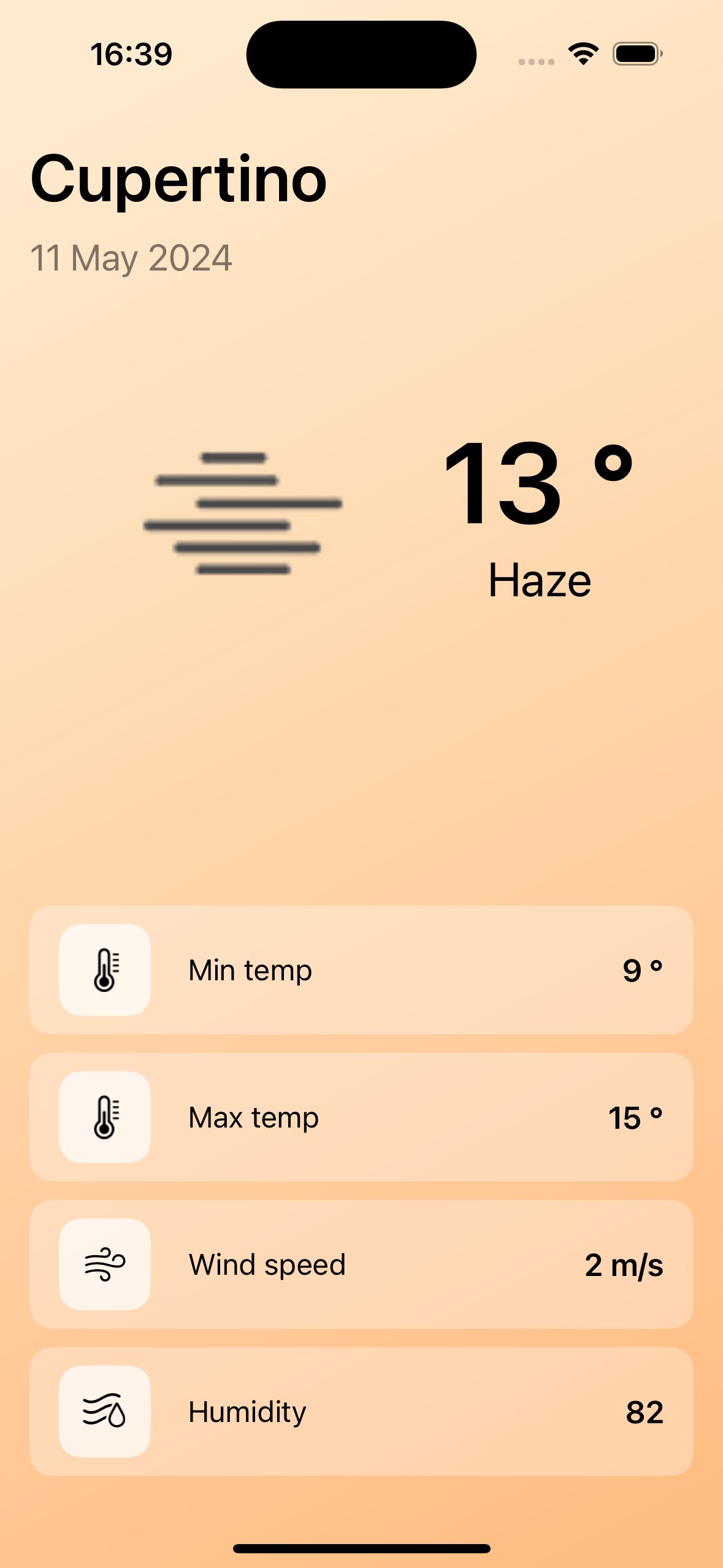 GitHub - proft/WeatherSwiftUI: WeatherApp is an example of CoreLocation, OpenWeatherMap API ...